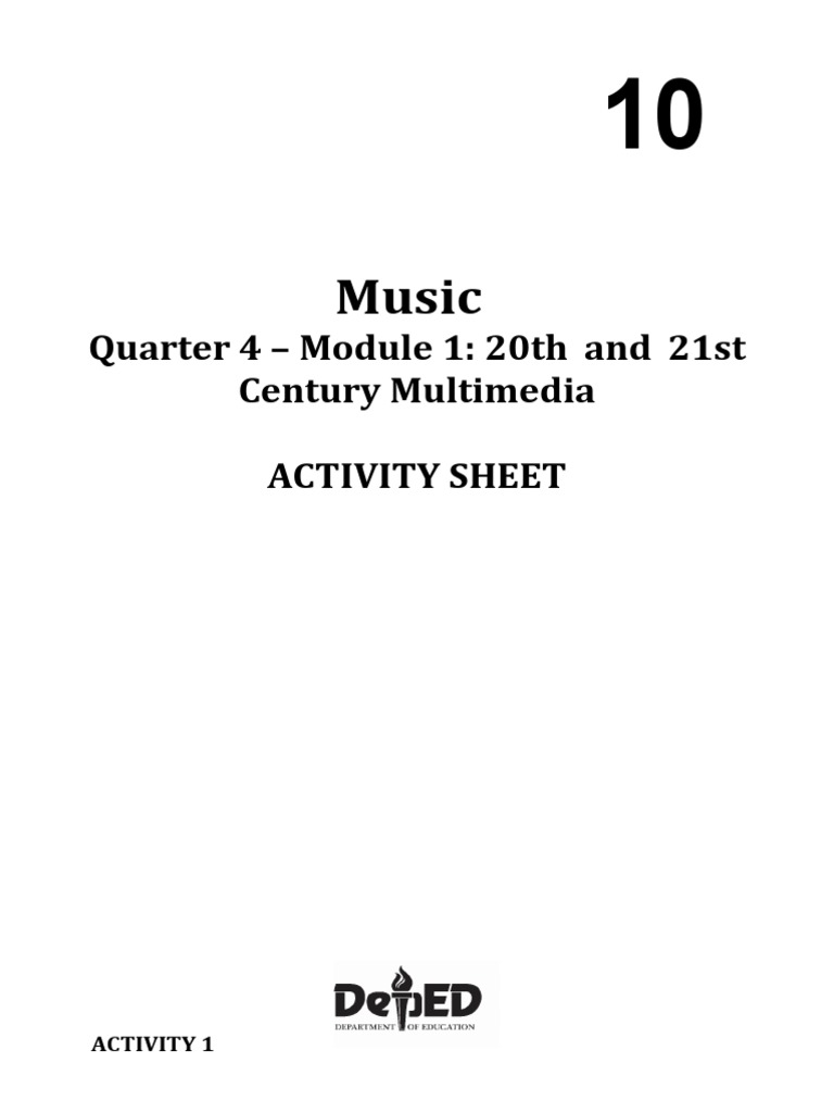 Music Activity Sheet | PDF | Philippines