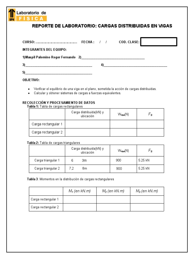 Reporte Lab Fisiarq S09 CDV | PDF | Viga (Estructura) | Ingeniero civil