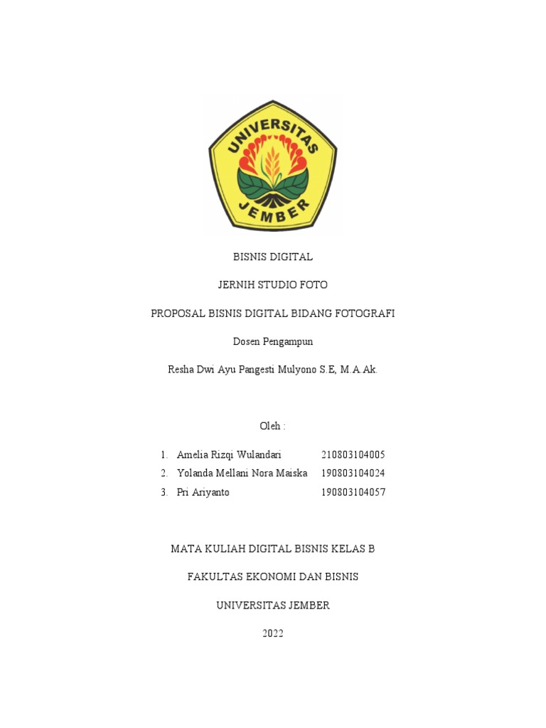 Mini Proposal | PDF | Bisnis | Seni