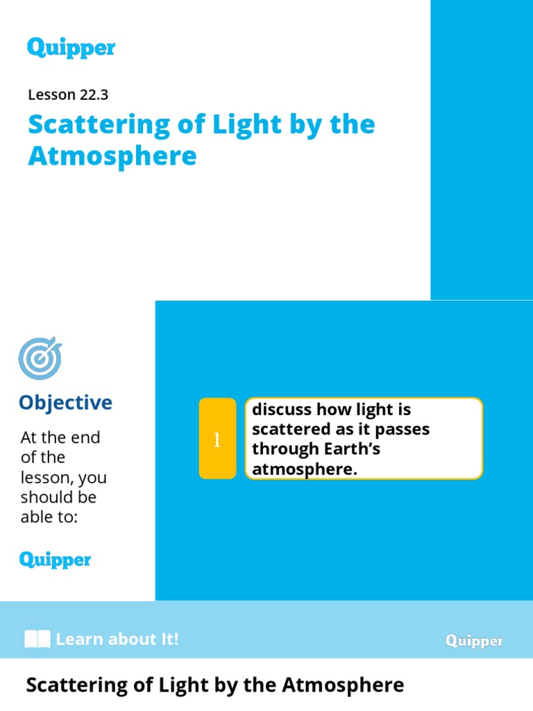 Light Scattering in Earth's Atmosphere | PDF | Sky | Sunset