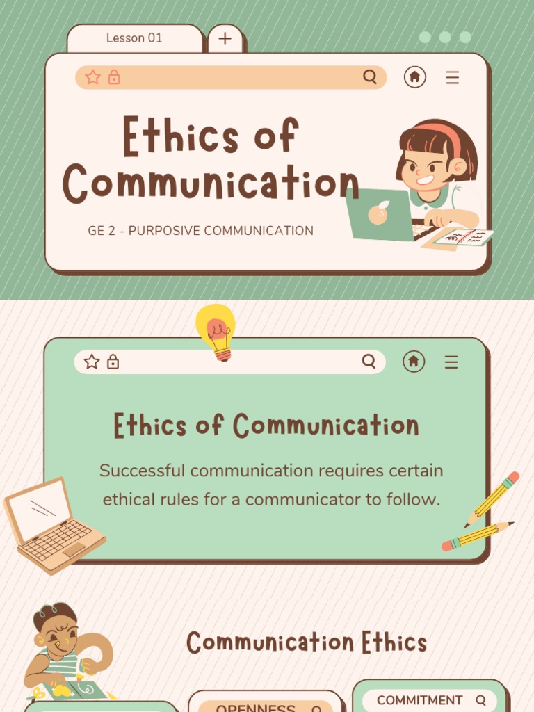 Ethics of Communication | Download Free PDF | Communication | Information