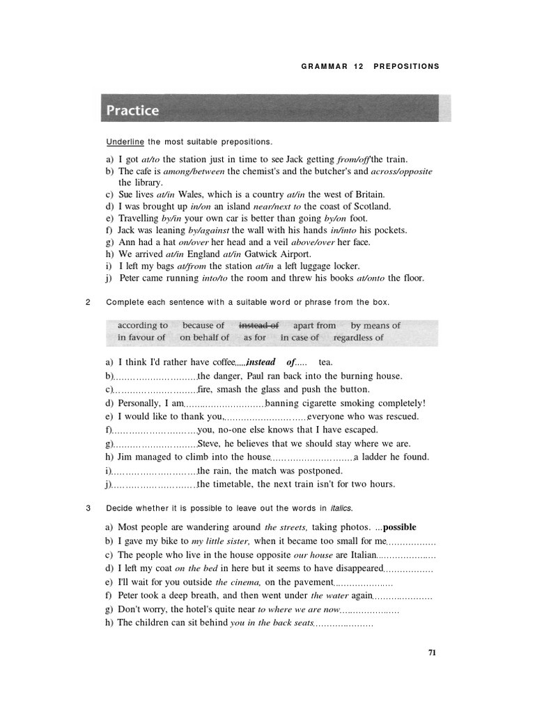 Michael Vince-Prepositions | PDF | Preposition And Postposition