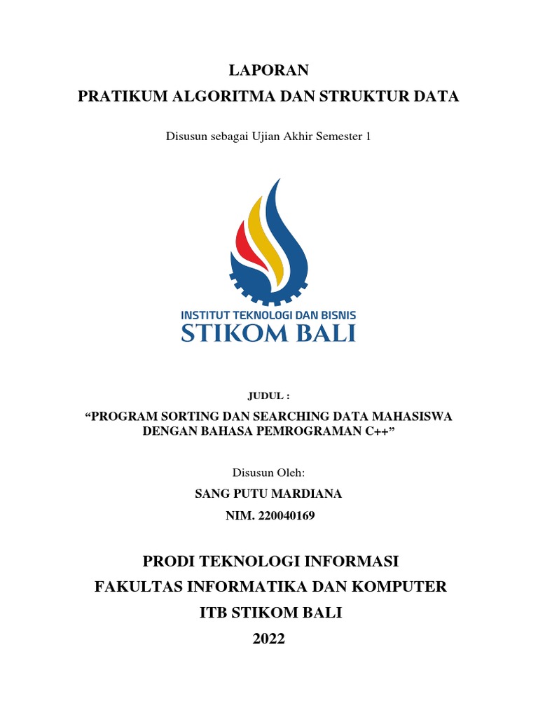 LAPORAN Praktikum Algoritma UAs | PDF