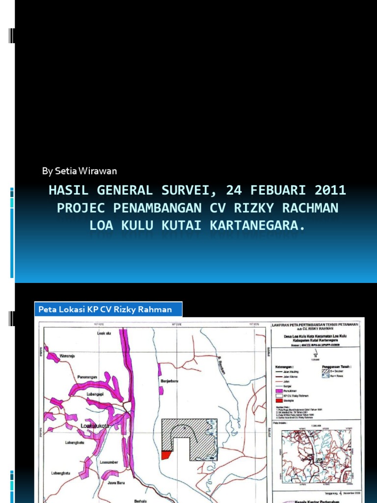 Projec Penambangan Cv Rizky Rachman Ali Rifadin Pdf