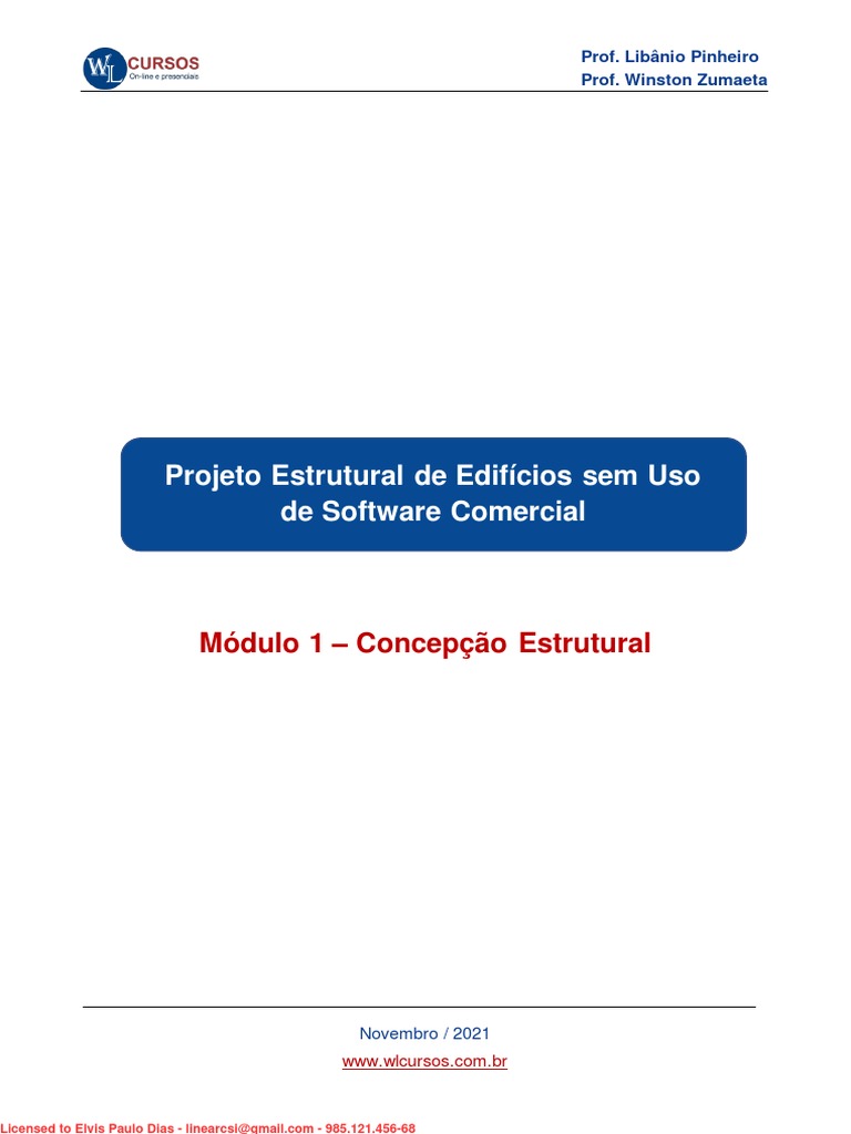 Projeto Estrutural - M1 Resumo | PDF | Viga | Metro