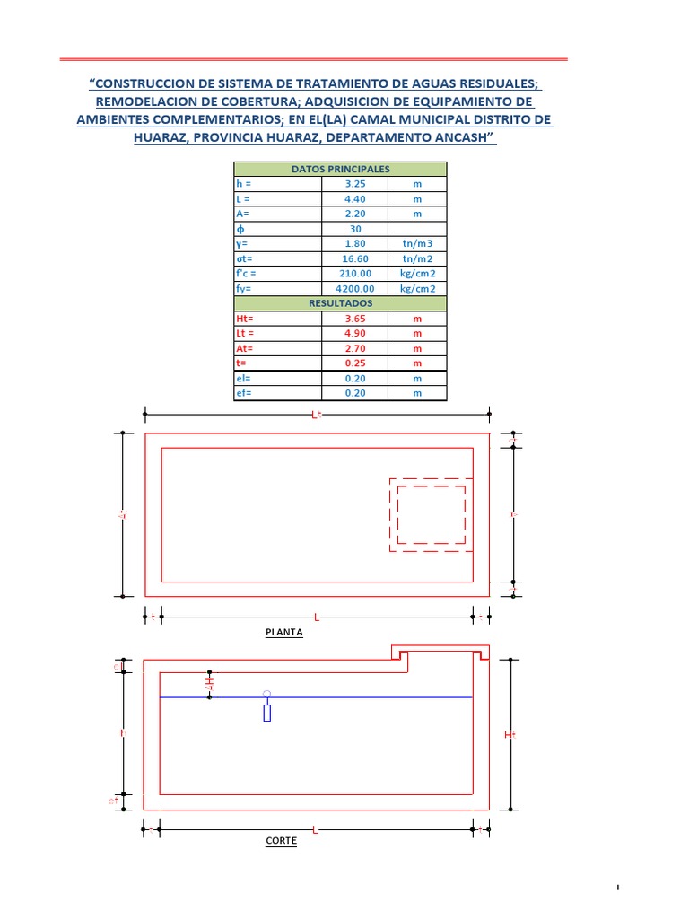 Diseño Estructural Del Tanque Con Filtro | PDF | Ingeniero civil