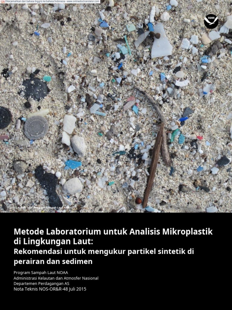 Noaa Microplastics Methods Manual.en.Id | PDF