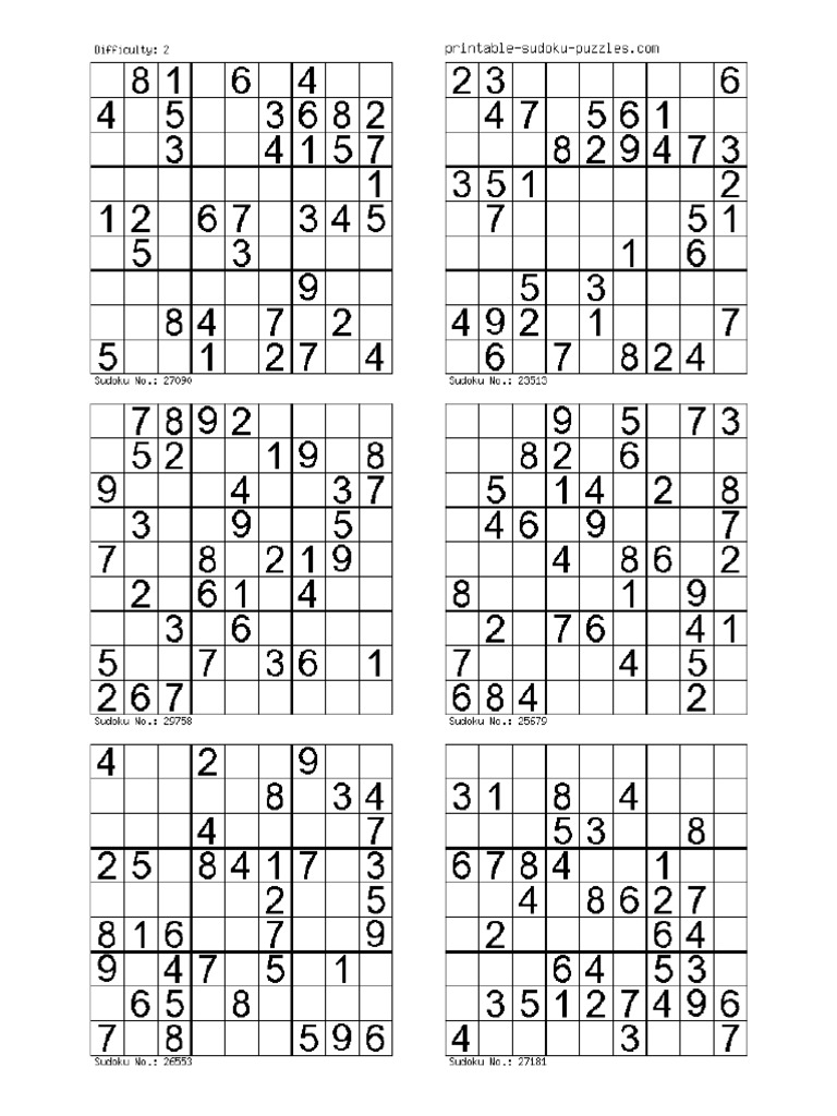 Sudoku 2 | PDF