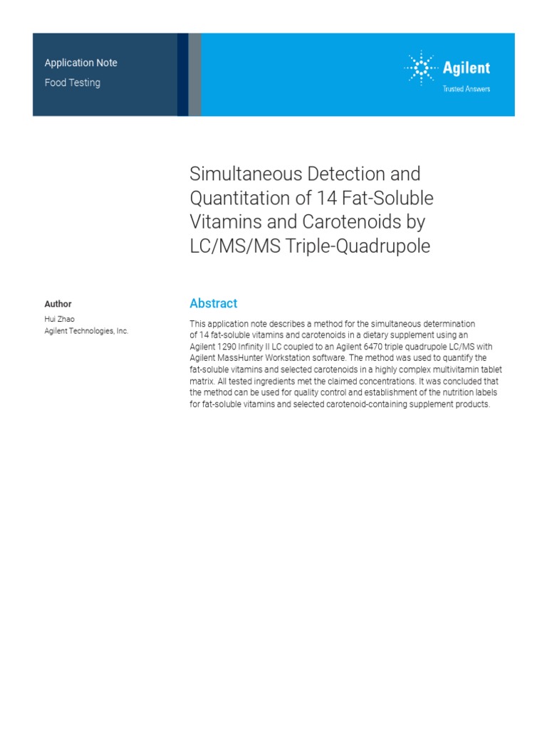 an-fat-soluble-carotenoid-infinityII-6470a-poroshell-5994-5064en ...