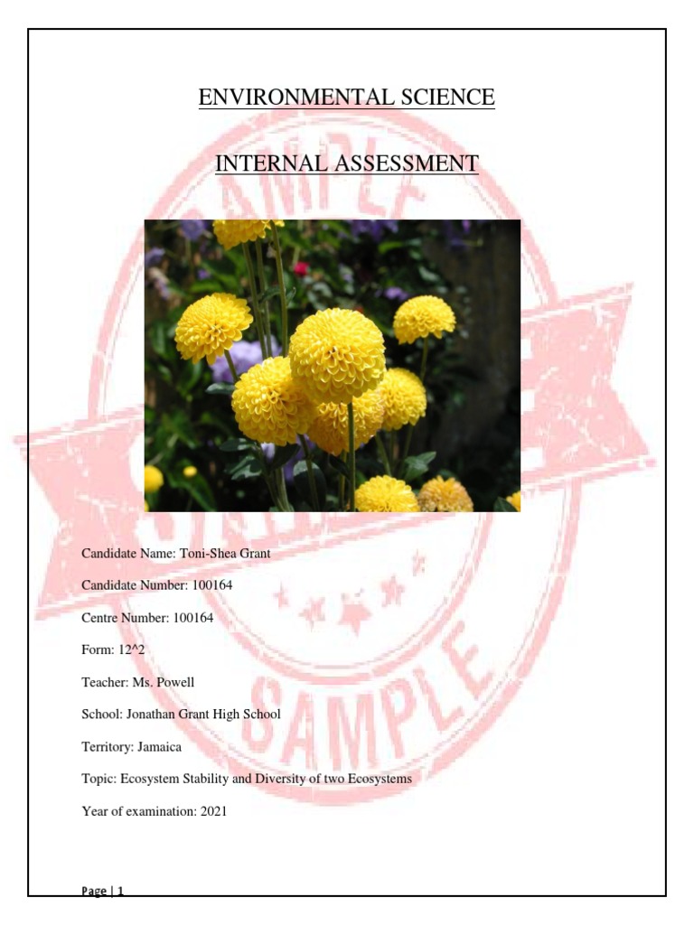 Toni-Shea Grant Envi Cape Ia 2021 | PDF | Soil | Ecosystem