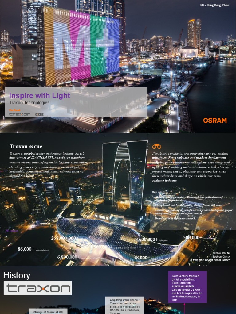 Dynamic Lighting Solutions by Traxon | PDF