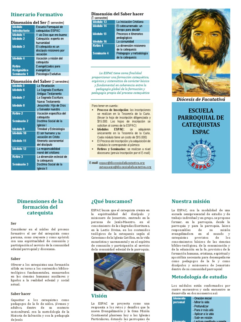 Folleto ESPAC Año 2023 | PDF | eucaristía | Religiones abrahámicas