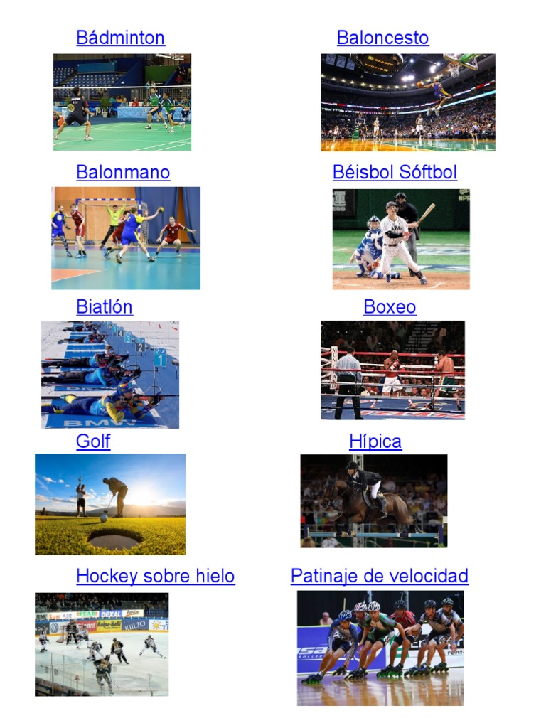 30 Disciplinas Deporte | PDF