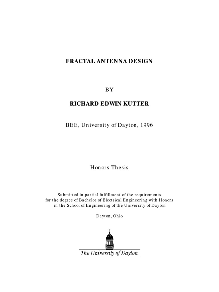 Fractal Yagi Antenna Design Techniques | PDF | Antenna (Radio ...