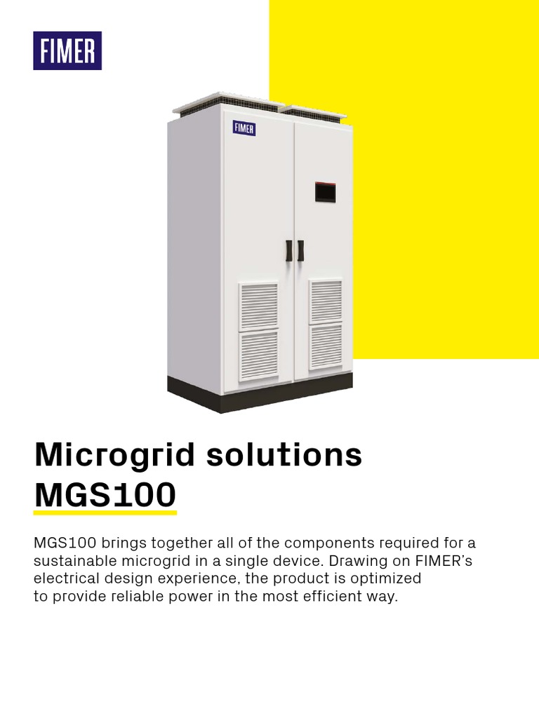 Fimer Mgs100 en Rev e | PDF | Photovoltaics | Photovoltaic System