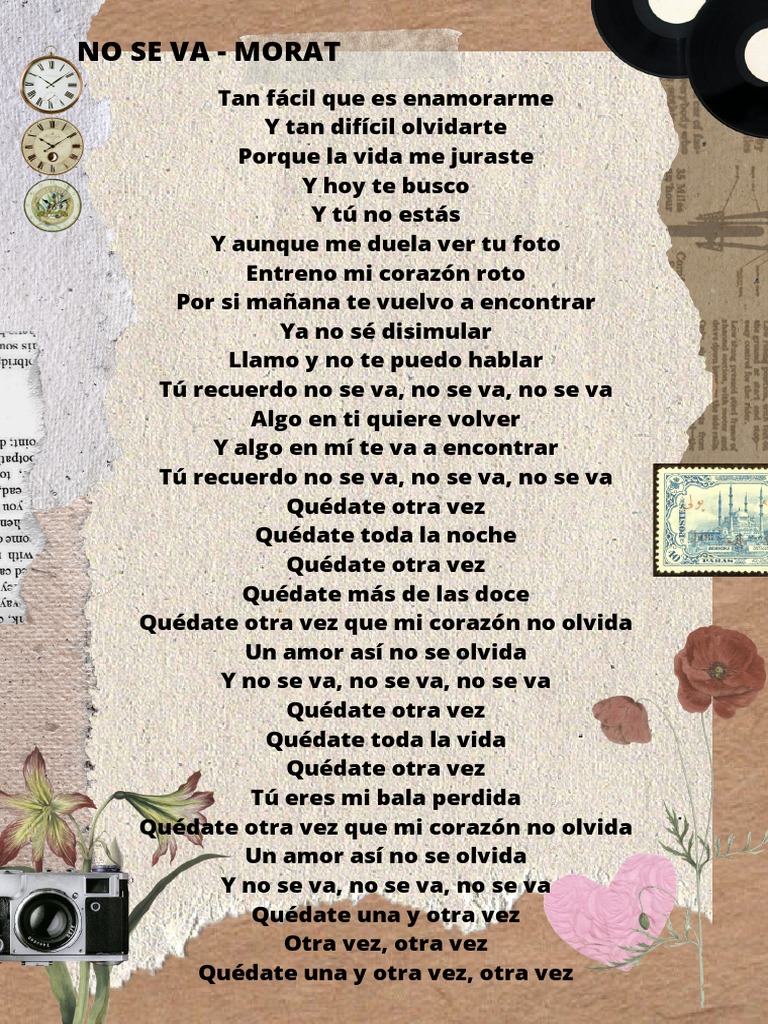 No Se Va - Morat - Letras | PDF