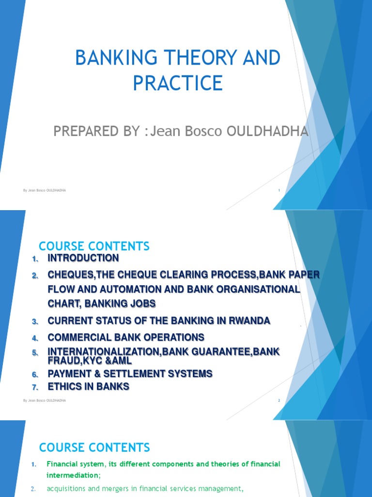 1.banking Theory and Practice Notes-1 | PDF | Banks | Money