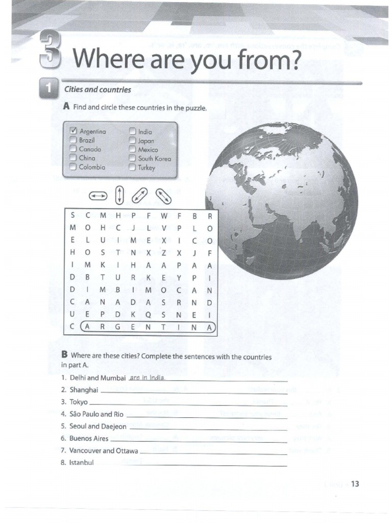 Workbook-Unit 3 | PDF