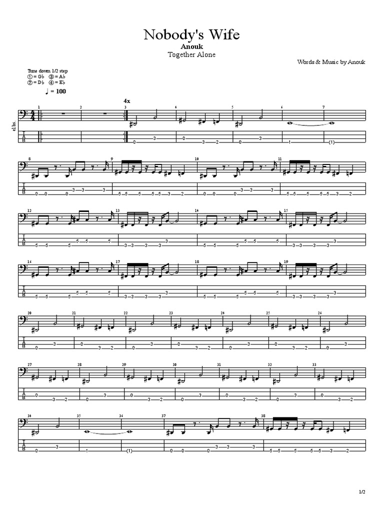 Anouk - Nobody's Wife | PDF