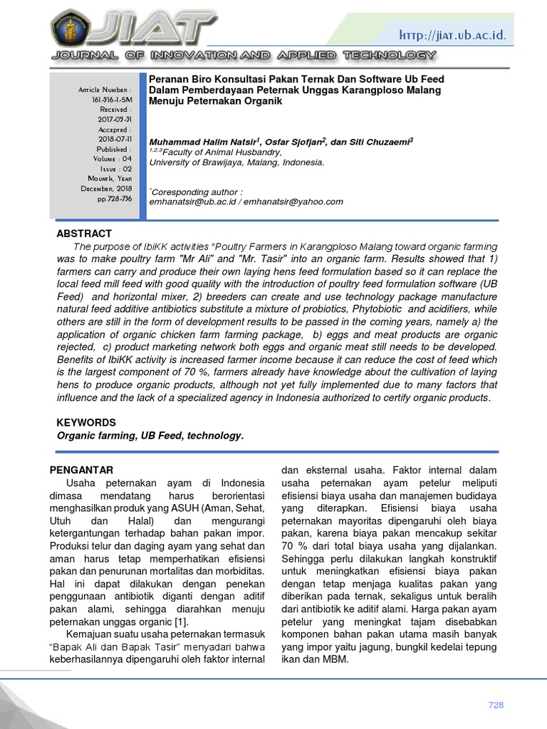 mikro ransum mineralnya | PDF | Poultry Farming | Organic Farming