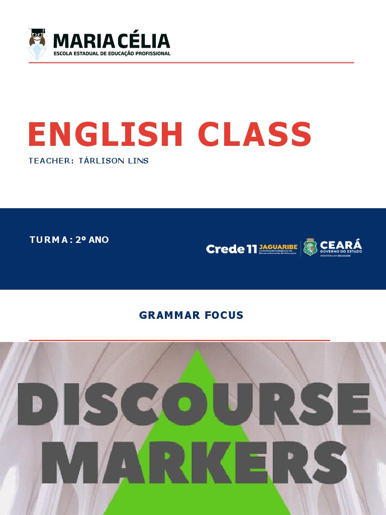 Understanding Discourse Markers in English | PDF