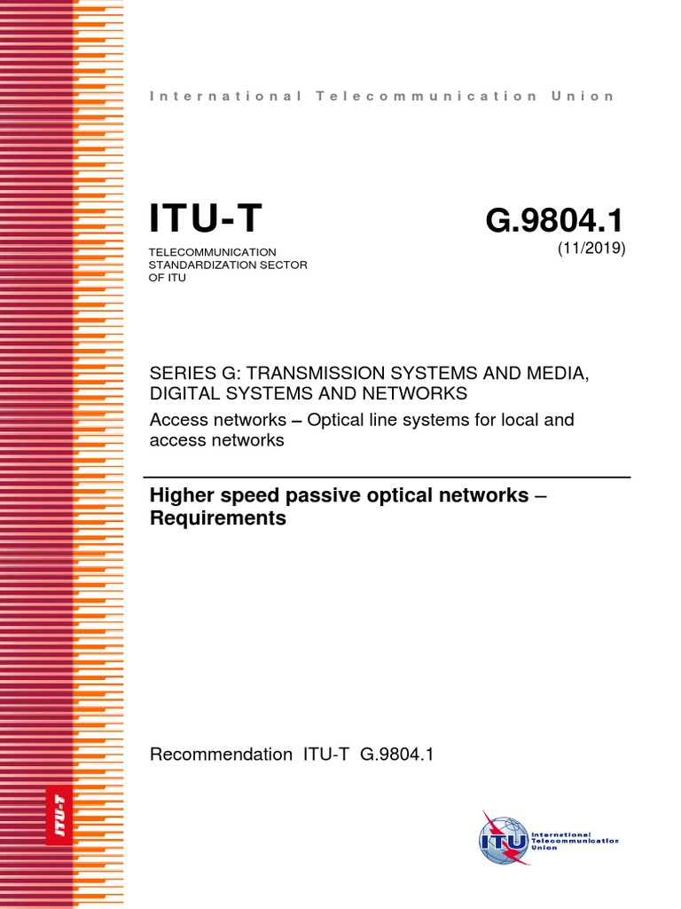 T Rec G.9804.1 201911 I!!pdf e | PDF | Wavelength Division Multiplexing ...