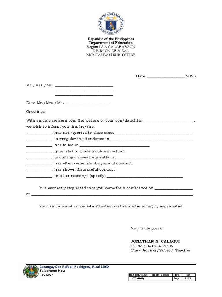 Call Parent Form | PDF Call Parent Form | PDF