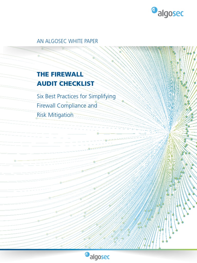 20162_Firewall_Audit_Checklist_WP_Final-2c | PDF | Security | Computer ...