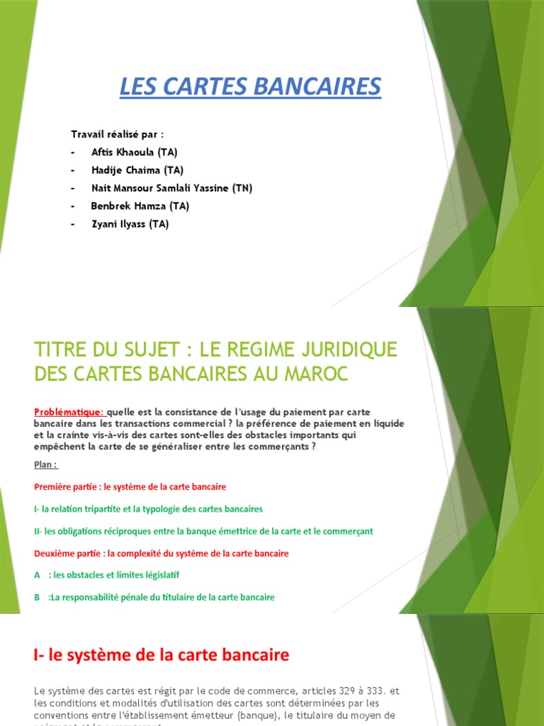 Les Cartes Bancaires | PDF | Banques | Monnaie scripturale