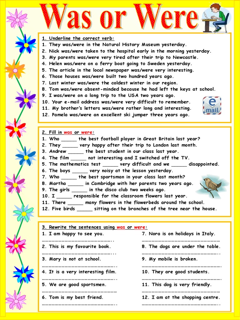 3 Was-Were | PDF