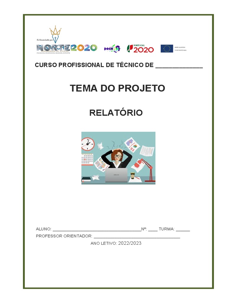 Relatório PAP - Modelo | PDF | Informática | Ciência da Computação