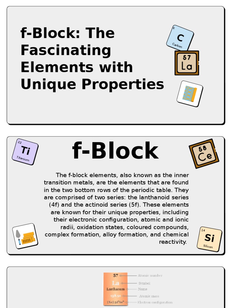 Tinywow_Chemistry Project - F-Block_pdf | PDF | Lanthanide | Chemical ...