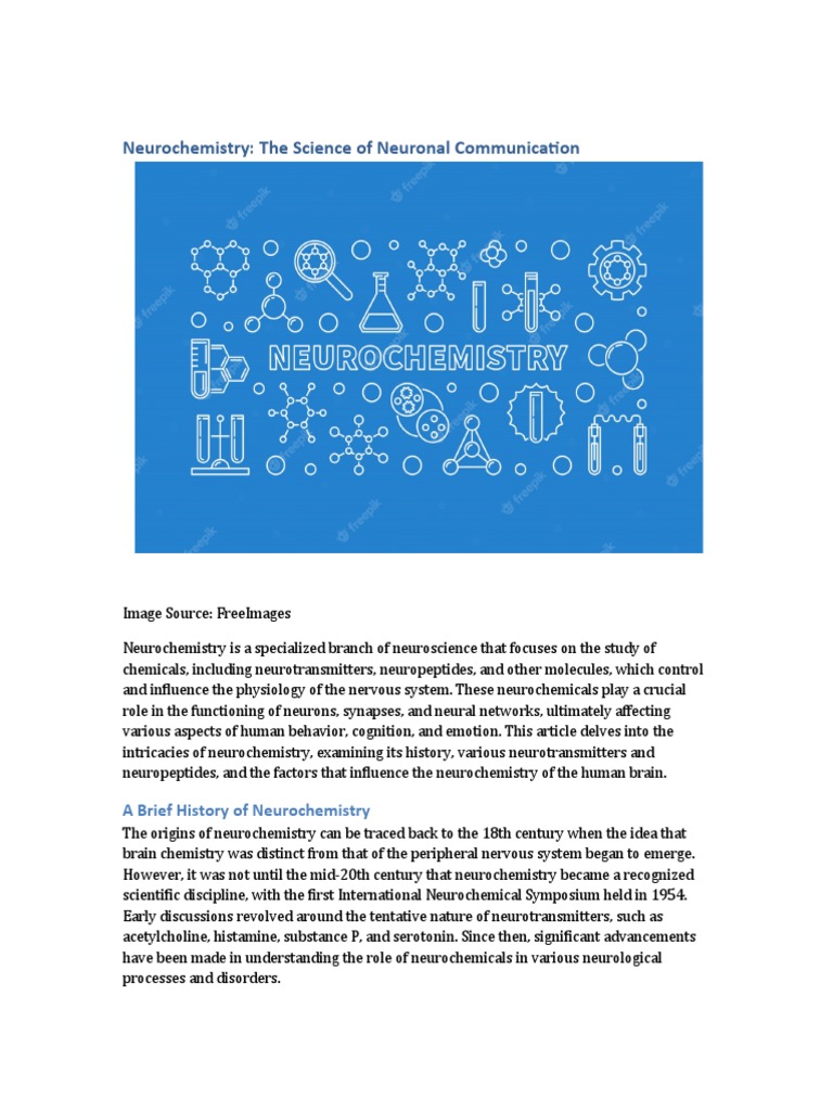 NeuroChemistry in Chemistry | PDF | Neurochemistry | Neurotransmitter