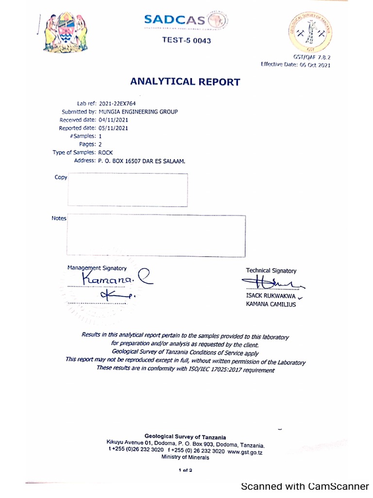 Sample Teste Report | PDF