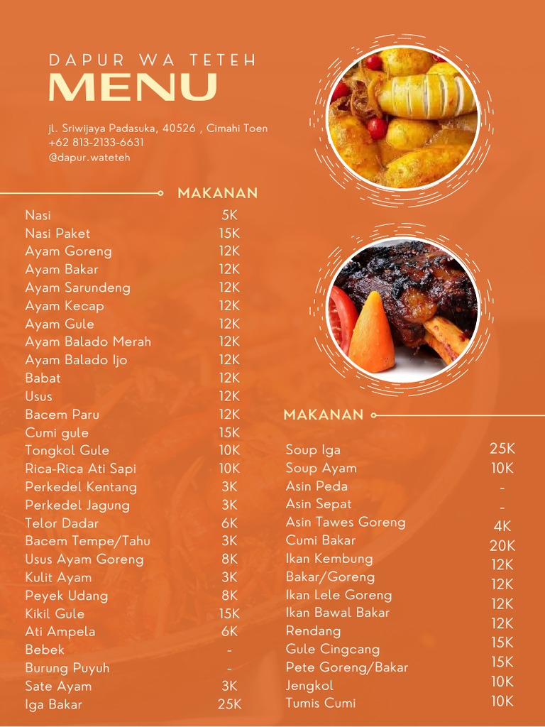 Oren Minuman Minimalist Menu (2) | PDF
