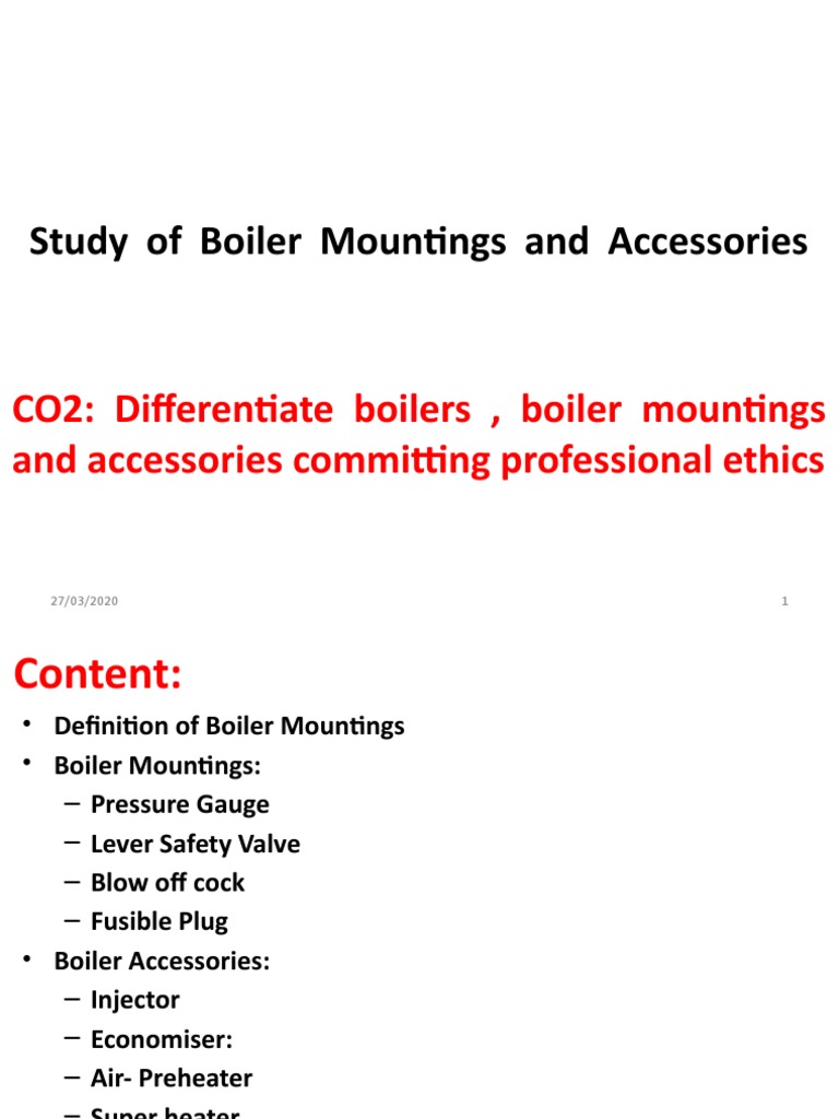 2) Module - 1 Boiler Mountings and Accessories | PDF | Pump | Boiler
