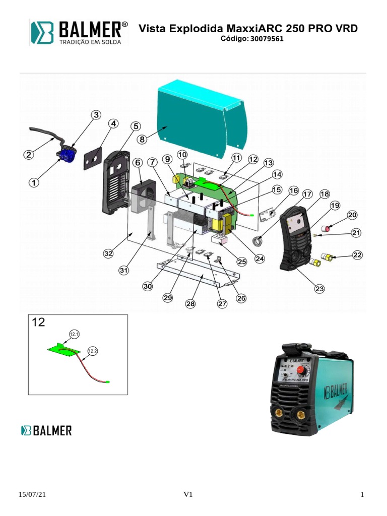 Vista explodida MaxxiARC 250 PRO VRD | PDF