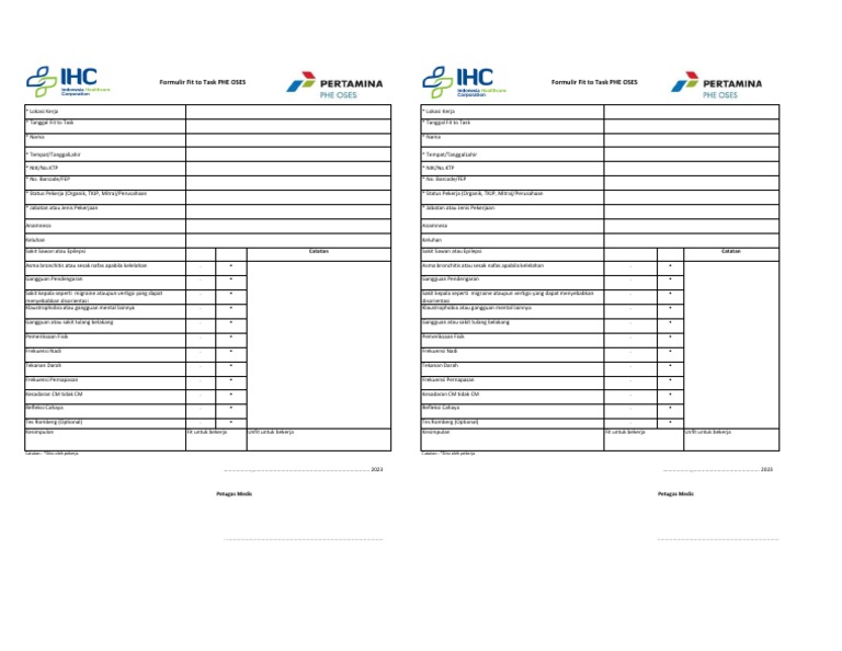 Formulir DCU MOR 3-3 | PDF