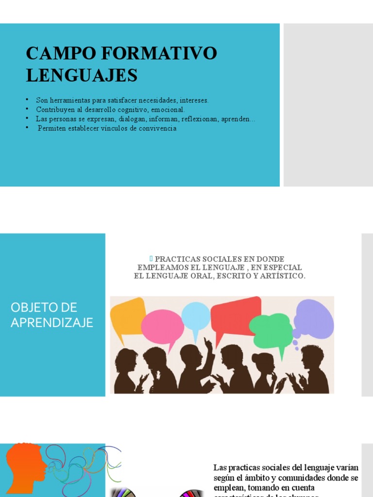 Campo Formativo Lenguaje | PDF | Lingüística | Comunicación