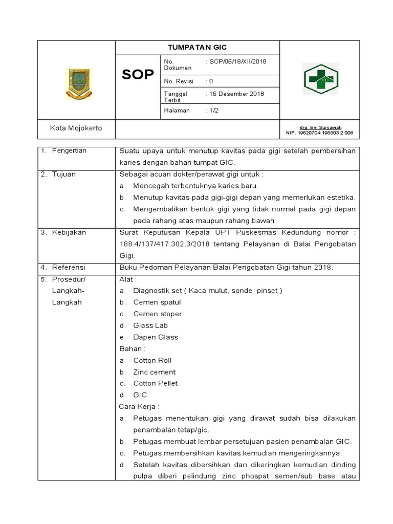 6 Sop Tumpatan Gic | PDF