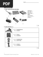Beehive 2 Unit 3 Test | PDF | Zoology