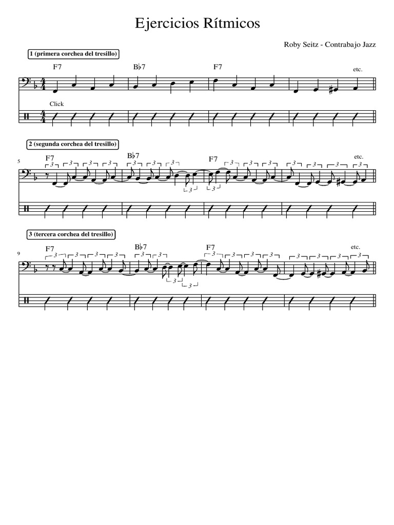 Ejercicios Ritmicos | PDF