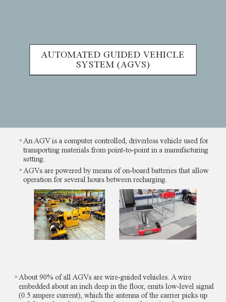 Overview of Automated Guided Vehicle Systems | PDF | Vehicles ...