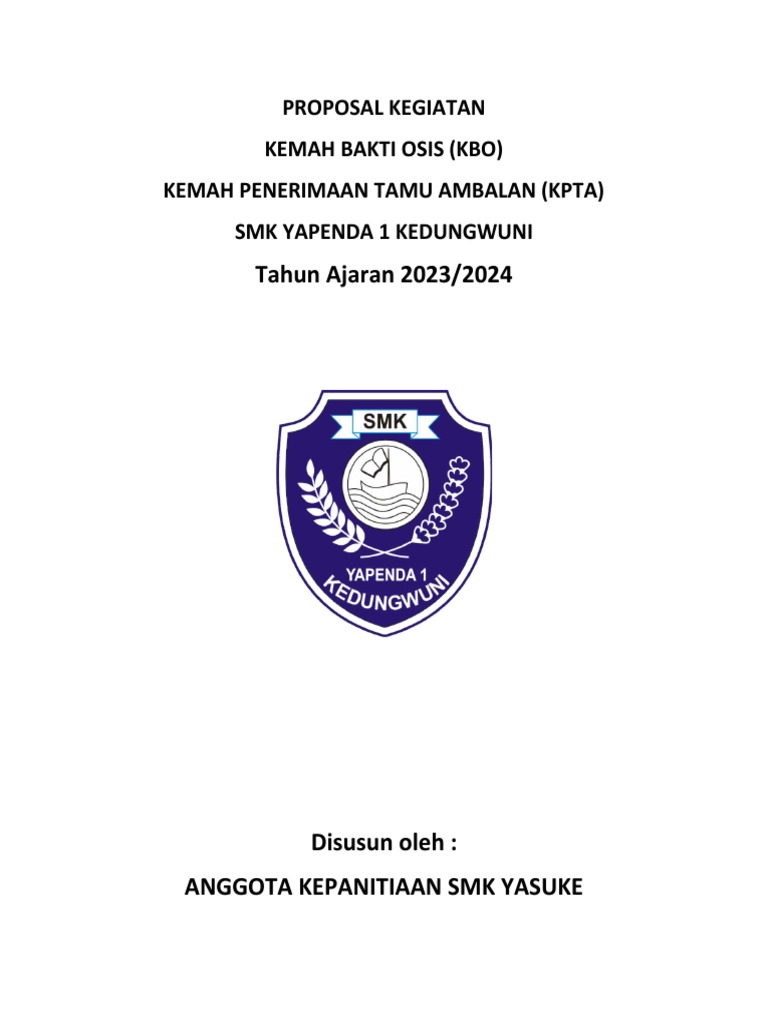Proposal Kbo Kpta | PDF