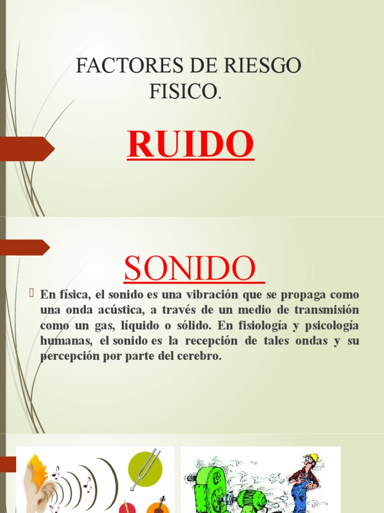 Charla de Seguridad Factores de Riesgo Fisico | PDF | Sonido | Olas