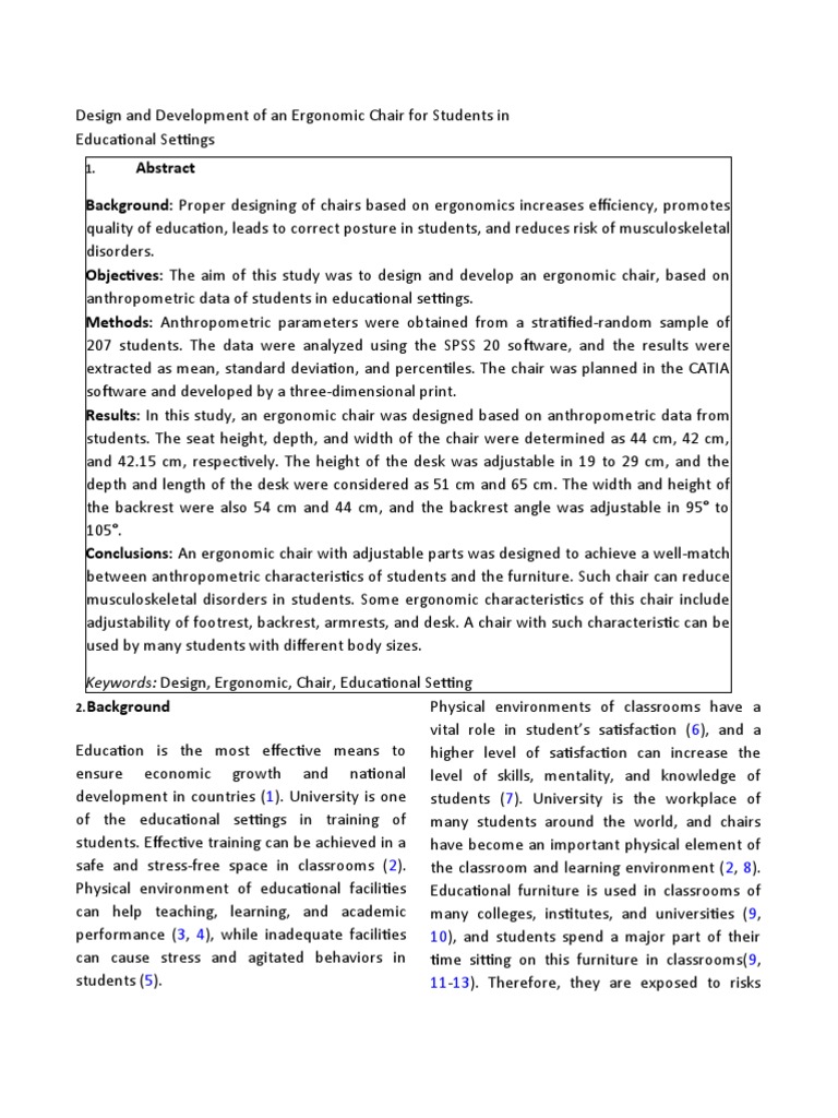 Abez | PDF | Chair | Anthropometry