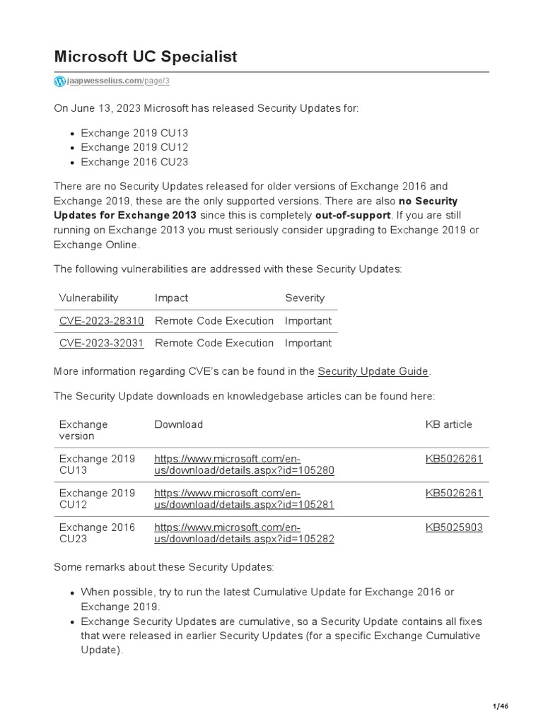Microsoft UC Specialist | Download Free PDF | Microsoft Exchange Server | Domain Name System