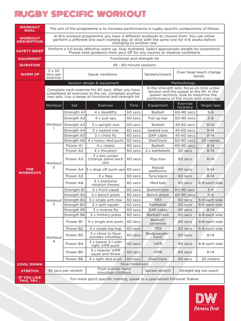 Rugby | PDF | Weight Training | Physical Exercise