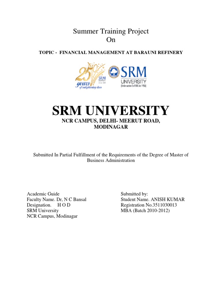 Anish Kumar Front Page | PDF