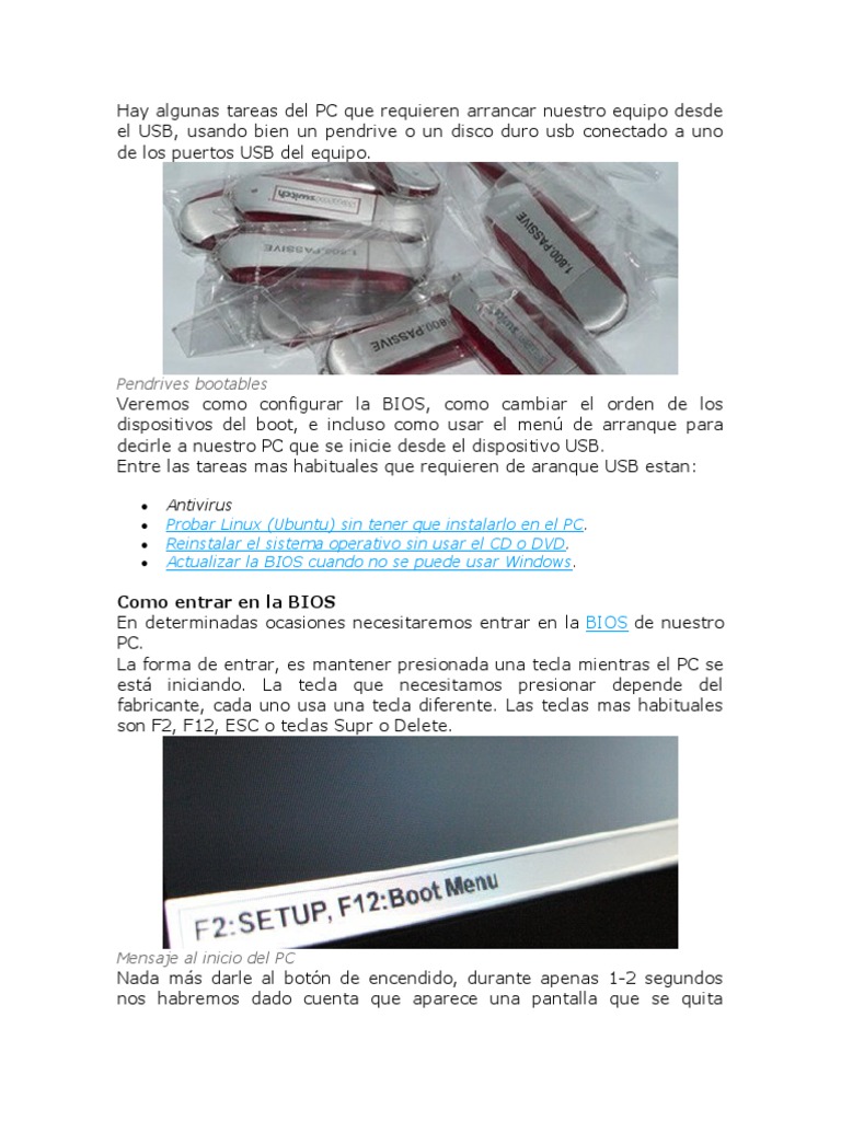 Metodos de Booteo | PDF | Bios | Arranque